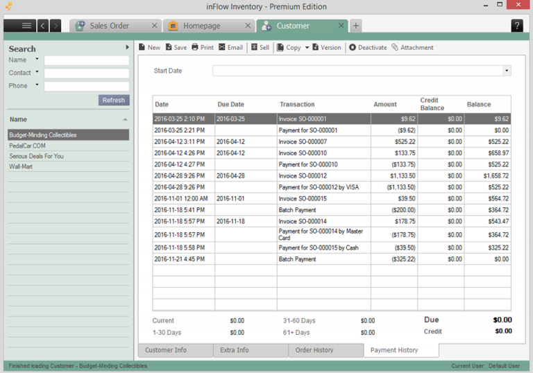 How can I print a customer statement showing invoices, payments, and ...