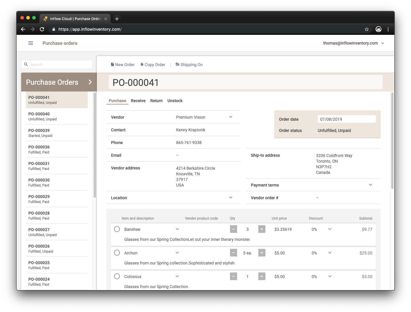inFlow Cloud Inventory Release Notes and Updates