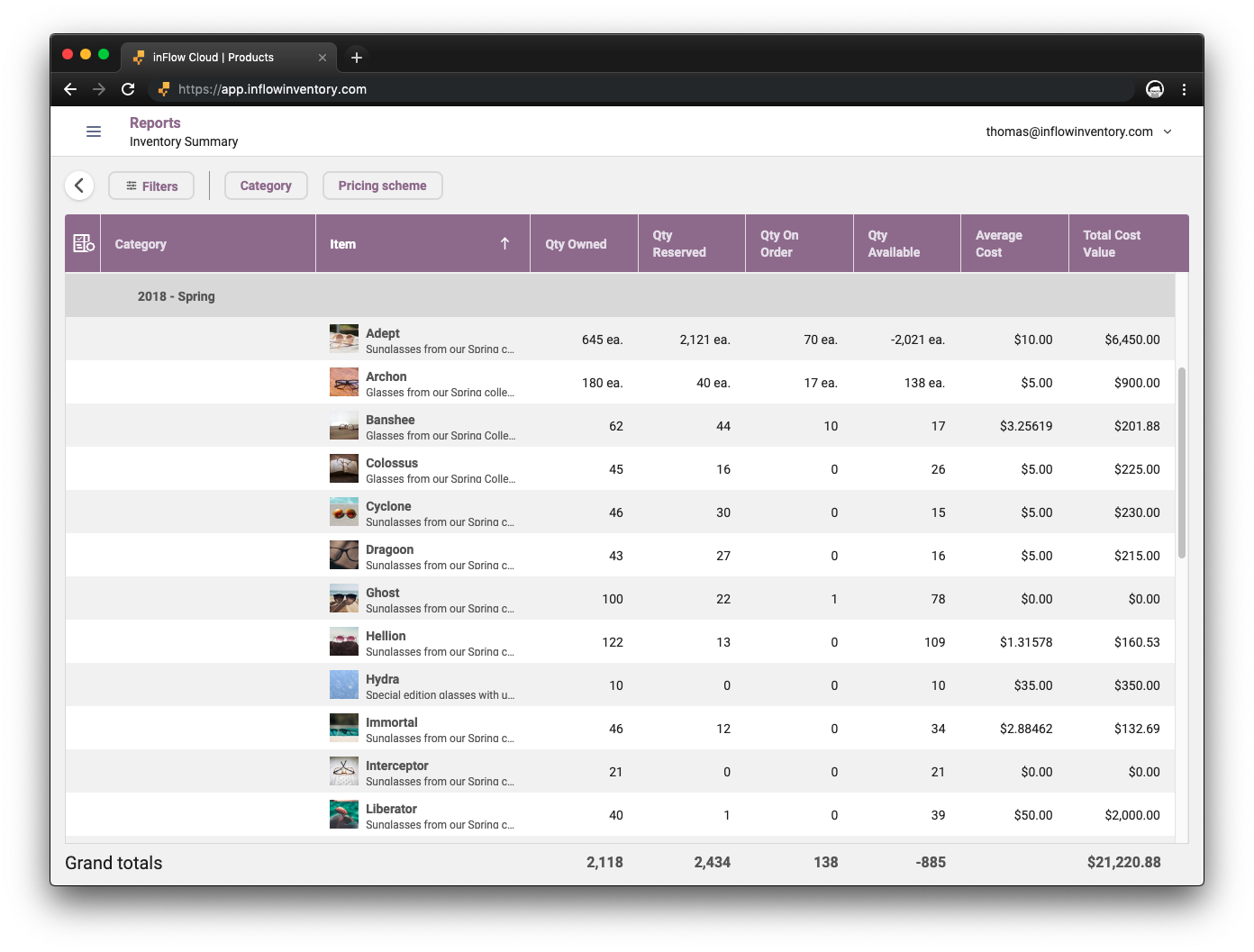 inFlow Cloud Inventory Release Notes and Updates